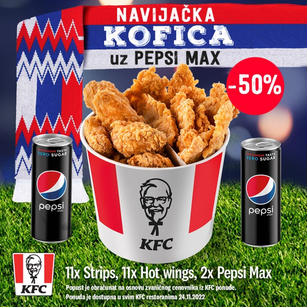 Navijačka kofica u KFC-u - Stadion Shopping Center